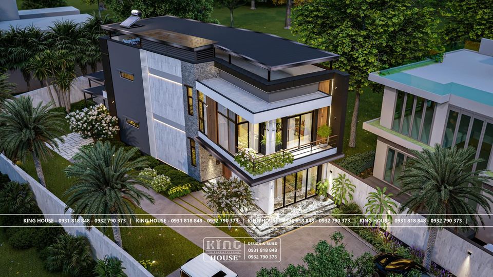 Thiết Kế Biệt Thự 2 Mặt Tiền Hiện Đại Đẹp Tại Thành Phố Hồ Chí Minh